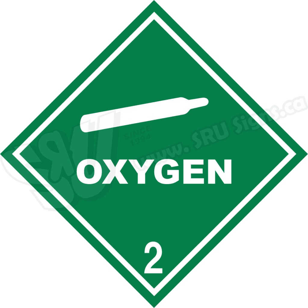SRUPLAC008-Oxygen | Non Flammable Gas Class 2 – Oxygen